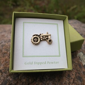 Tractor Gold Dipped Pewter Lapel Pin - CC570G- Agriculture and Farming ...