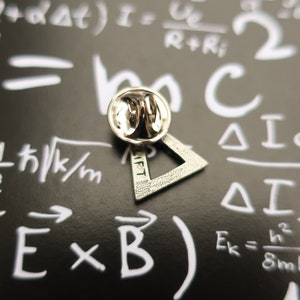 Delta Pewter Lapel Pin- CC595- Mathematics, Math Teacher, Greek Letters ...