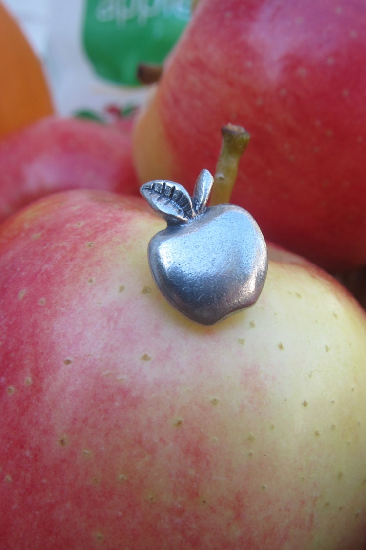 Apple Lapel Pin - CC121- Teacher, Education, and School Pins and Gifts ...