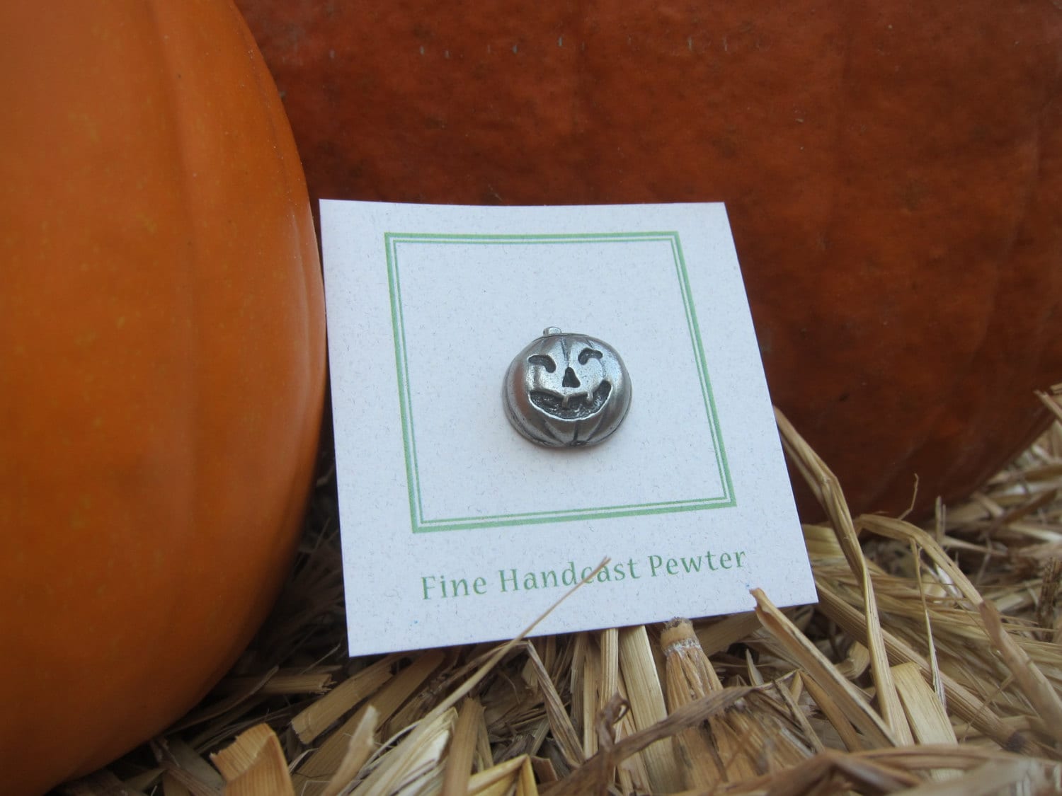 Pumpkin Lapel Pin- CC286- Halloween, Holiday, and Fall Pins and ...