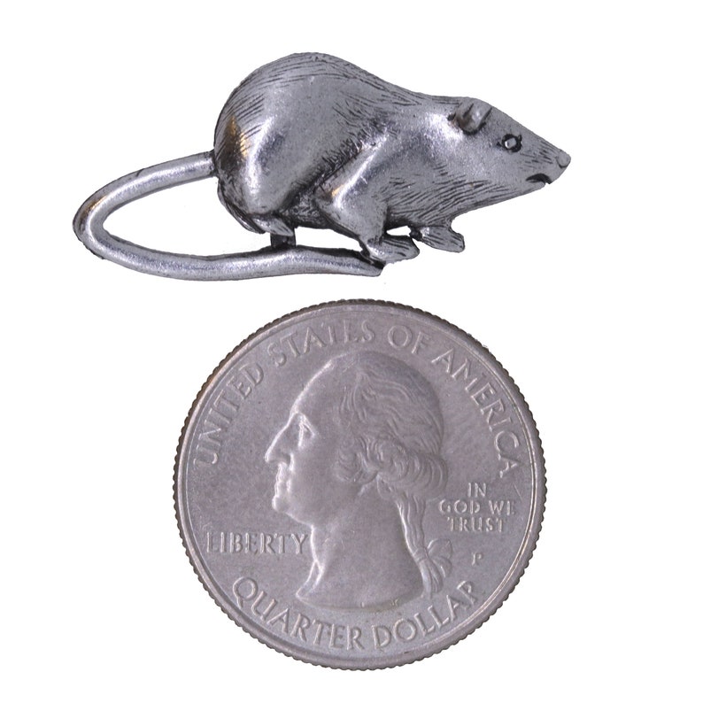 Rat Pewter Lapel Pin- CC720- Rat, Mouse, Mice, and Animal Lapel Pins - Etsy