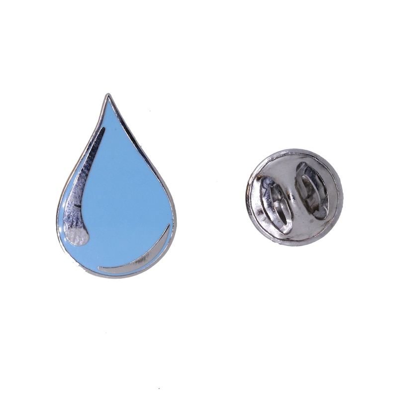 Water Drop Enamel Lapel Pin-ep124- Water, Raindrop, Water Drop, Drop of ...