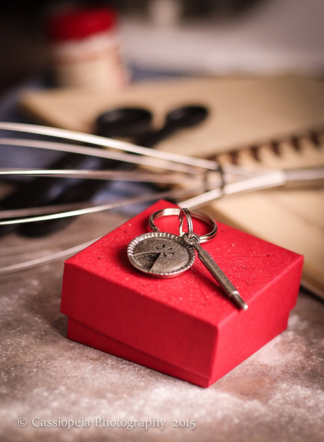 Pie and Rolling Pin Keychain- K143- Baker Gift- Pie Keychain- Pastry ...