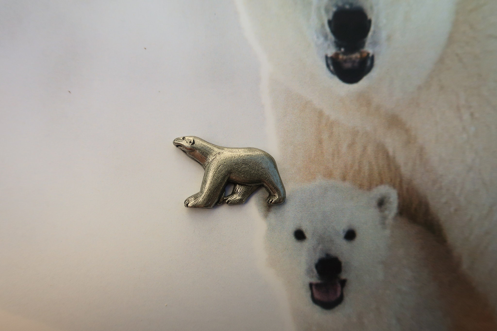 Polar Bear Lapel Pin CC580 Wildlife Pins Arctic Animals - Etsy