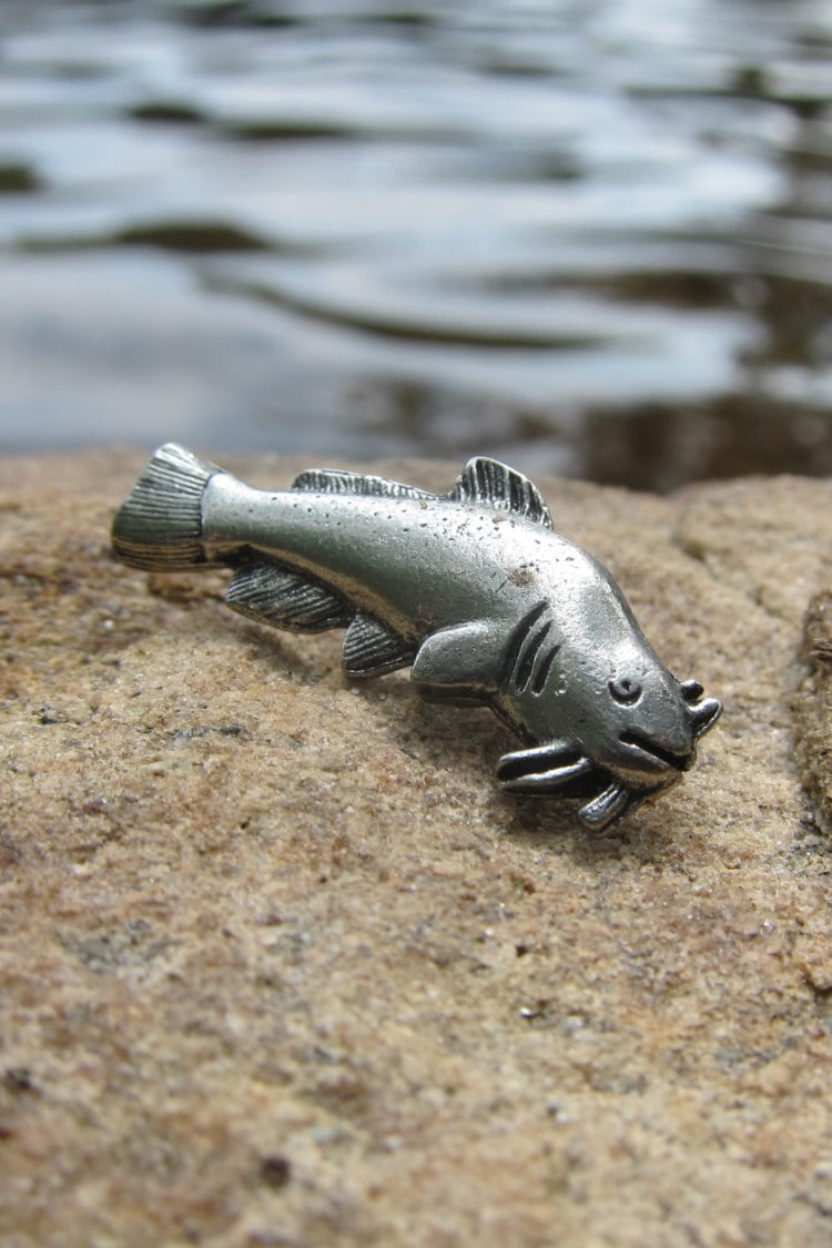 Catfish Lapel Pin CC125 Ray Finned Fish Fish and Fishing - Etsy