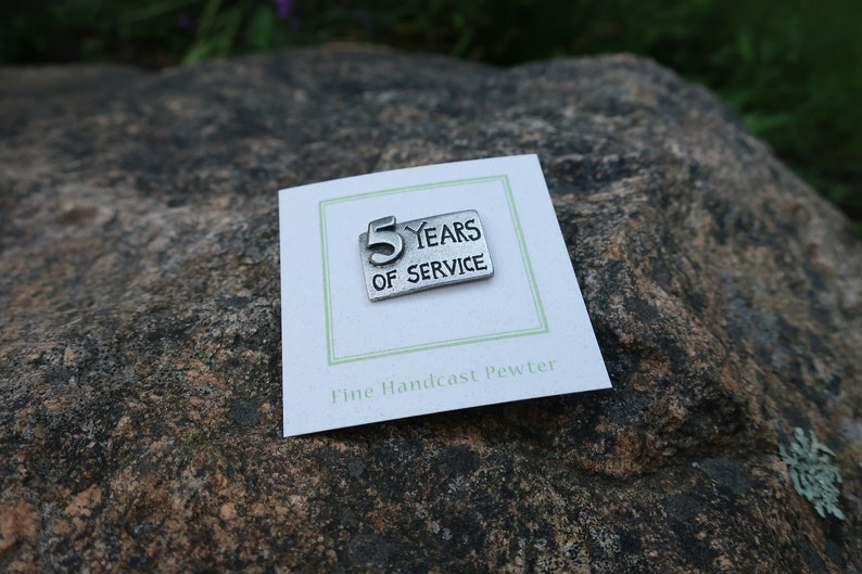 5 Years of Service Lapel Pins CC608 Employee and Volunteer - Etsy