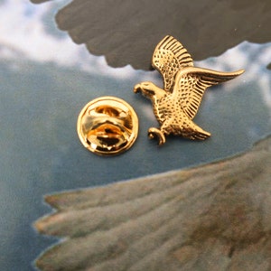 Gold Bald Eagle Lapel Pin- CC118G- Bald Eagle, Eagle, North America ...