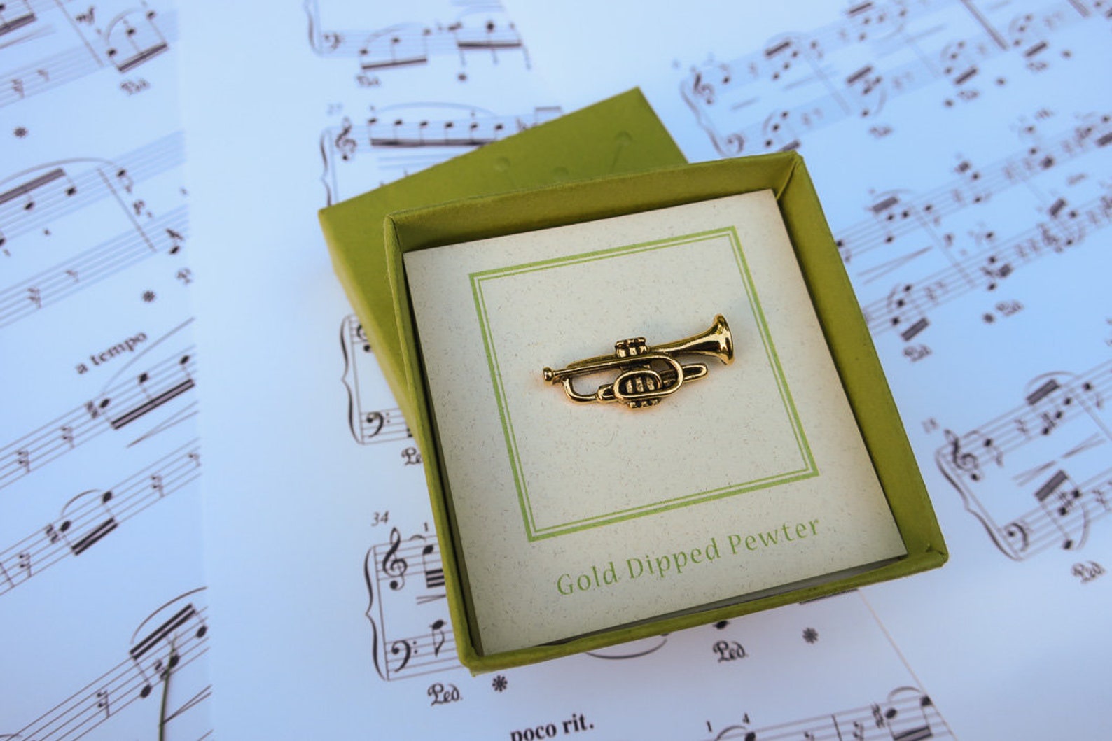 Gold Trumpet Lapel Pin-cc137g Music Teacher Musical | Etsy