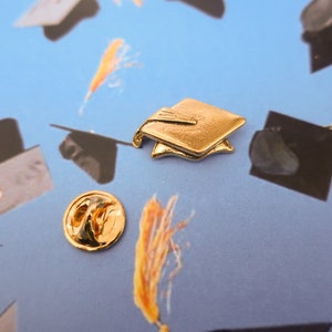 Gold Graduation Cap Lapel Pin- CC504G- Graduation Party Favors, Grad ...