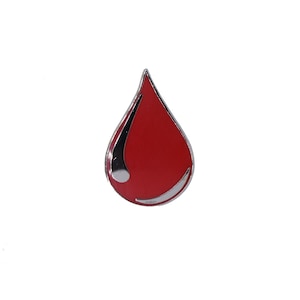 Blood Drop Enamel Lapel Pin- EP123- Hematologists, Blood Donors, and ...
