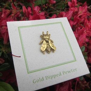 Gold Honey Bee Lapel Pin- CC614G- Bees, Beekeeping, Beekeeper ...
