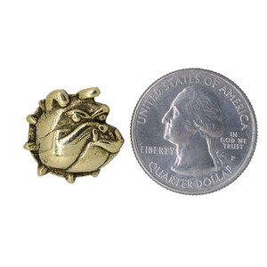 Bulldog Gold Dipped Pewter Lapel Pin - CC537G- English Bulldog ...
