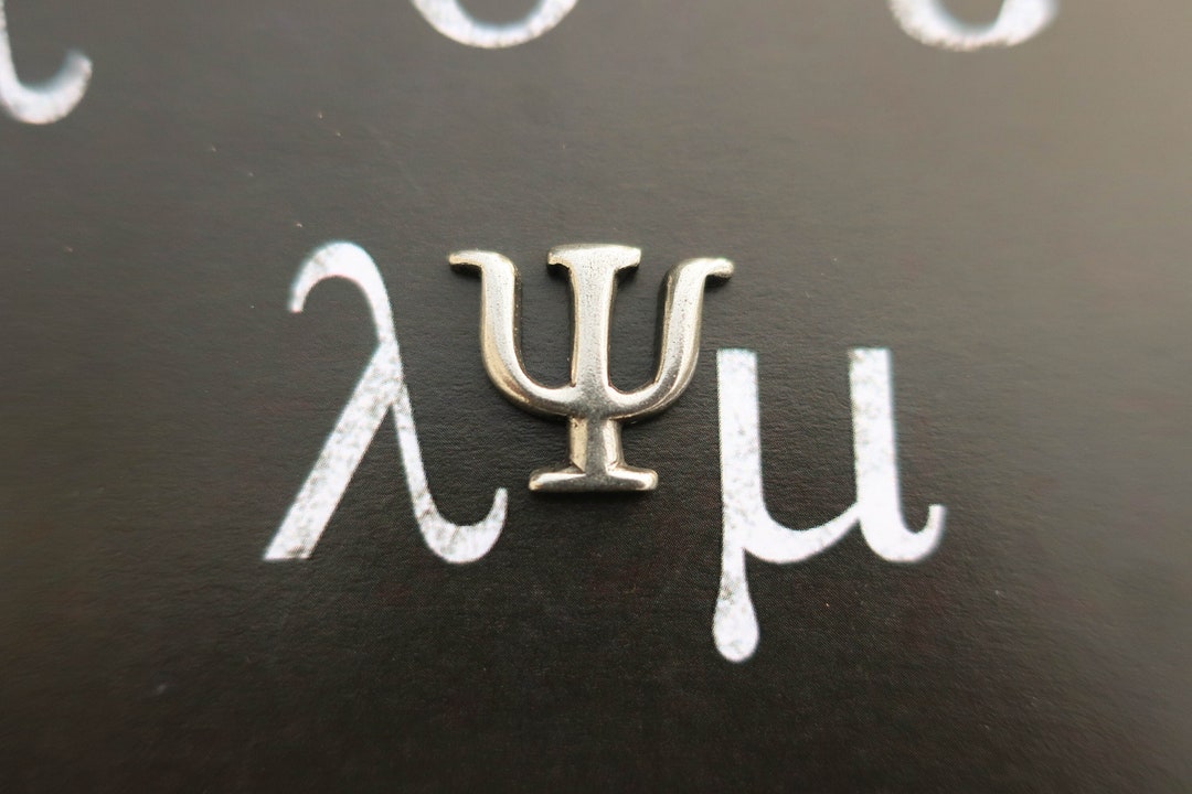Psi Lapel Pin- CC710- Greek Alphabet, Psychology, Trigonometry and ...