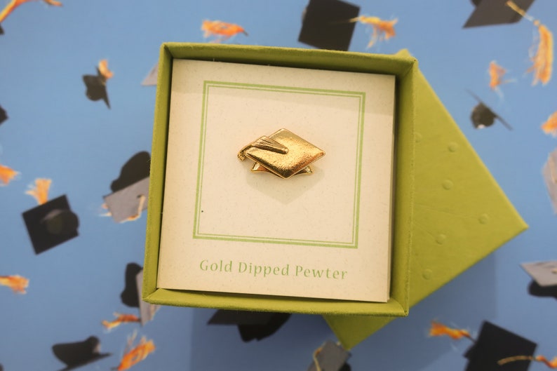 Gold Graduation Cap Lapel Pin CC504G Graduation Party | Etsy