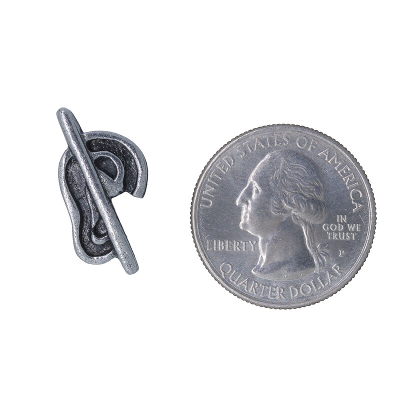 Hard of Hearing Pewter Lapel Pin- Deaf, Hearing, Hearing Loss, and ...
