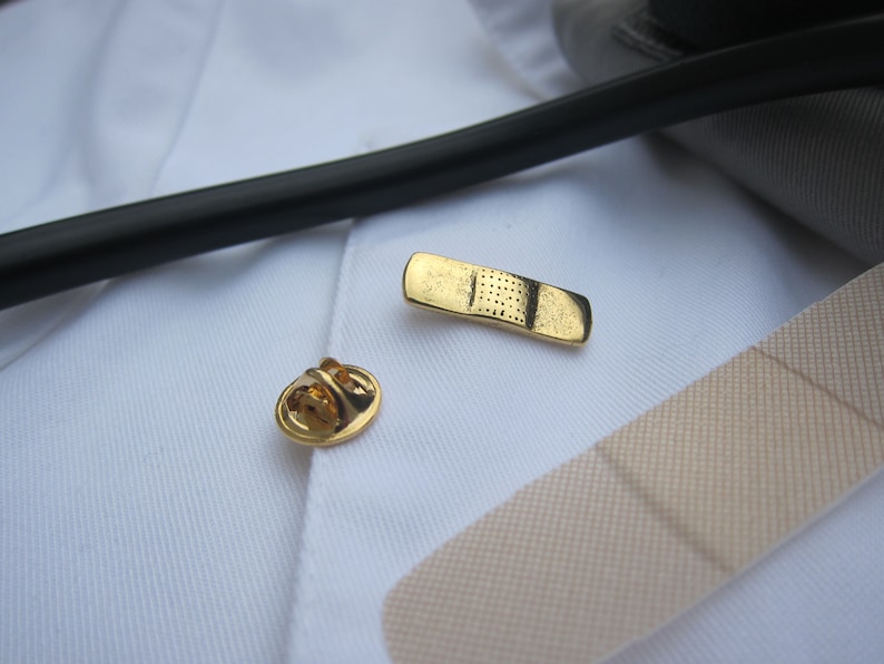 Gold Bandage Lapel Pin CC418G Medical Hospital and First - Etsy