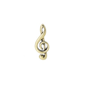 G-clef Gold Dipped Pewter Lapel Pin- CC333G- Music Pins- Music Teacher ...
