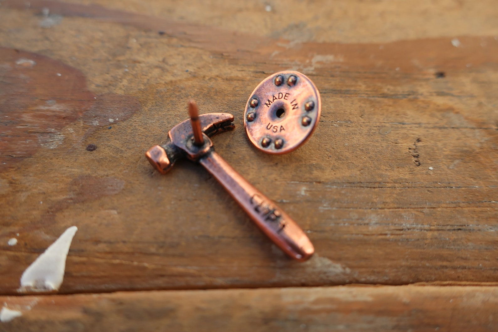 Copper Hammer Lapel Pin CC170C Hammer Tools Carpentry - Etsy