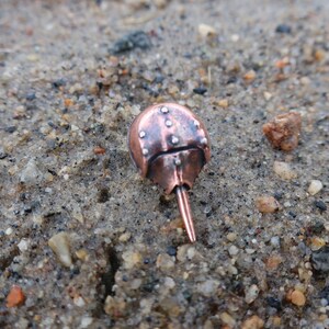 Copper Horseshoe Crab Lapel Pin- CC123C- Ocean, Beach, Sea Side, Marine ...
