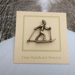 Cross Country Skier Lapel Pin- CC421- Cross Country, Skiing, Ski ...
