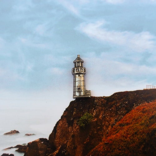 Lighthouse Lapel Pin CC284 Nautical Ocean and Navigation - Etsy