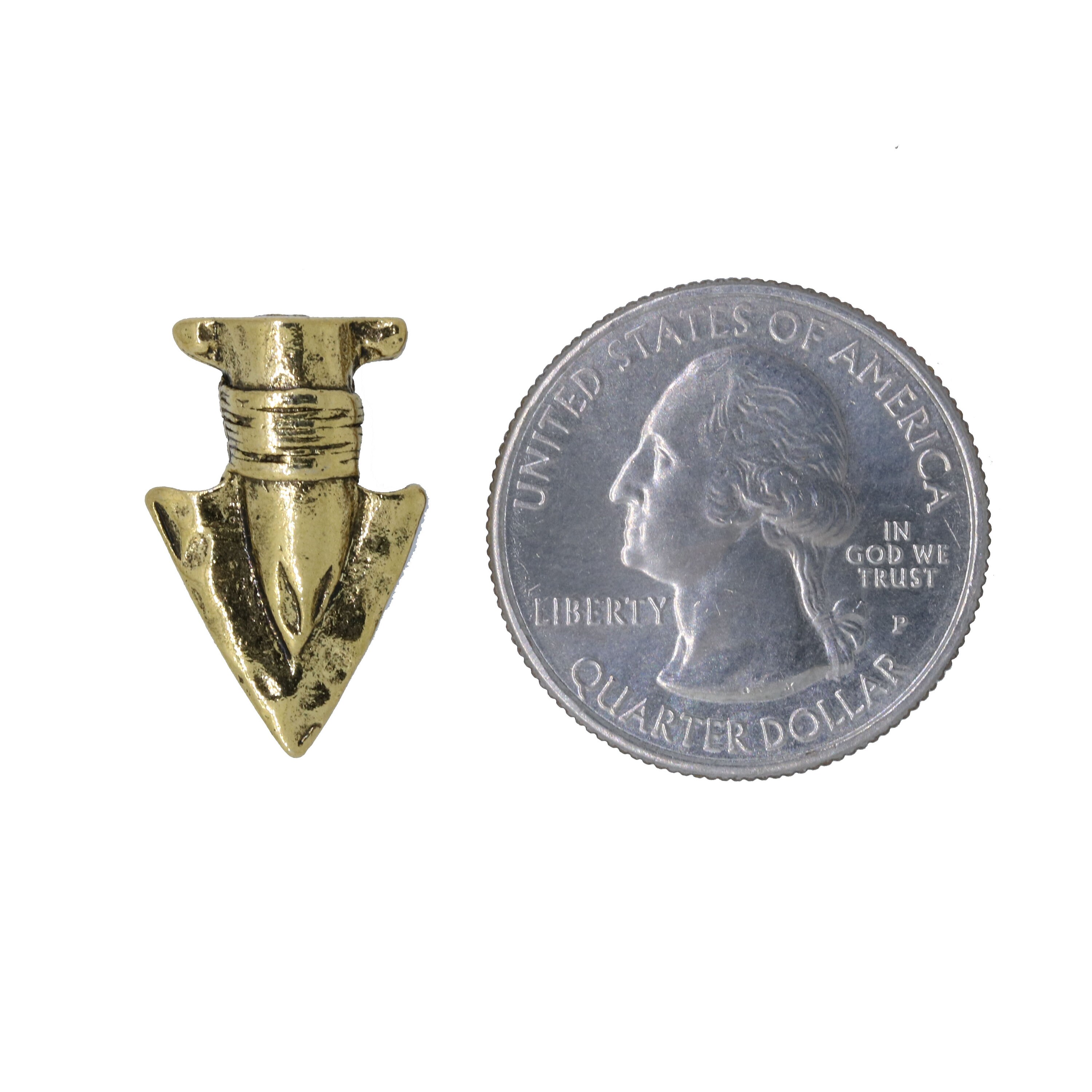 Gold Arrowhead Lapel Pin CC410G Arrows Artifacts Archery - Etsy