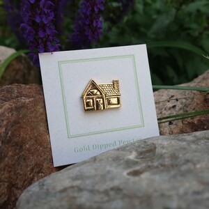 Gold House Lapel Pin- CC613G- House, Home, Realty, and House Warming ...
