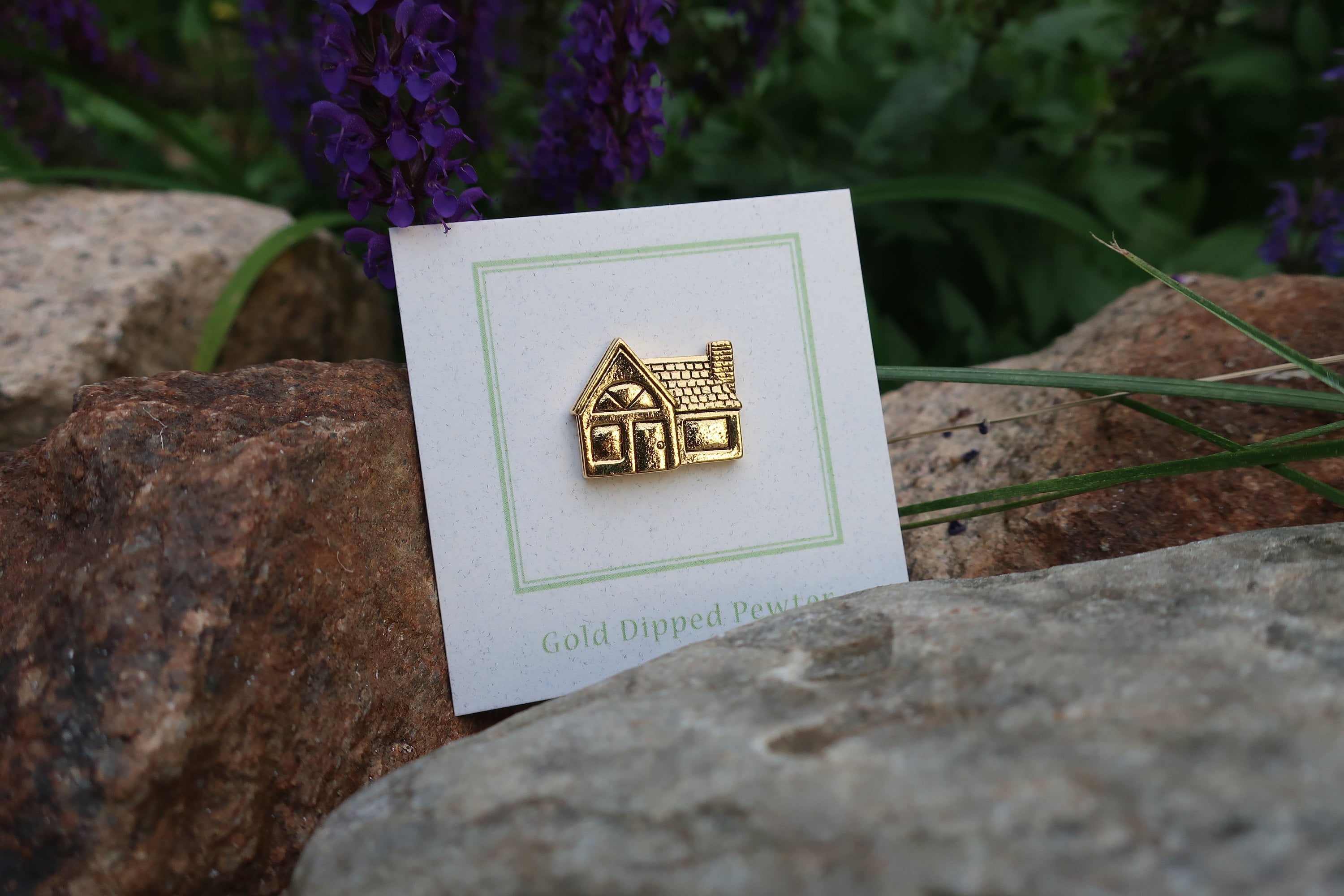 Gold House Lapel Pin CC613G House Home Realty and House - Etsy