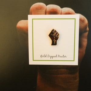 Civil Rights Gold Dipped Pewter Lapel Pin- CC653G- Civil Rights, Black ...