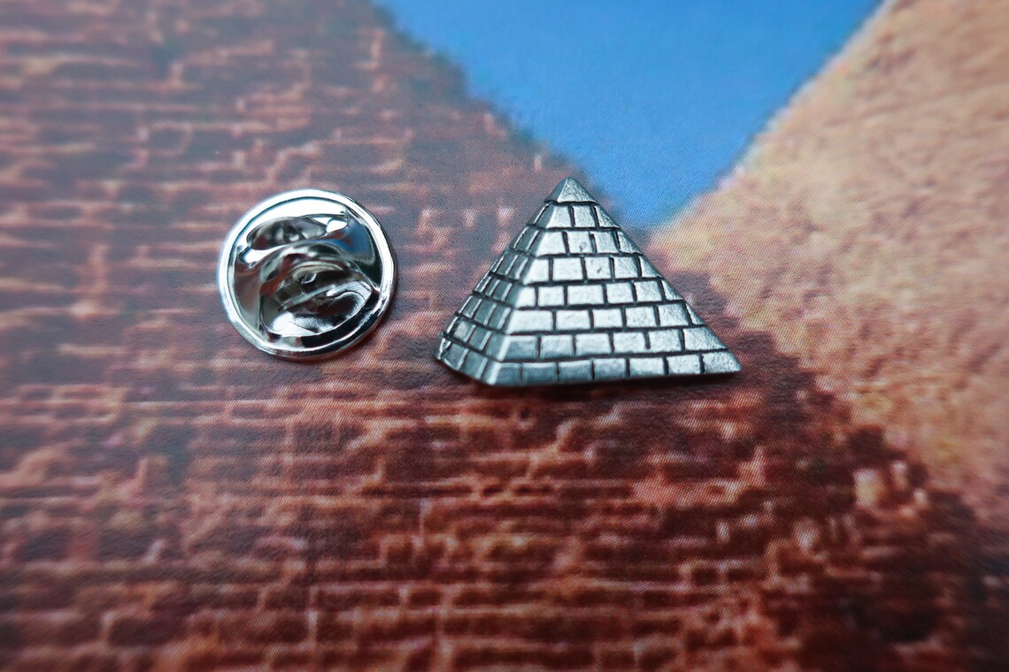 Pyramid Lapel Pin CC550 Egyptian Pyramids Greek | Etsy