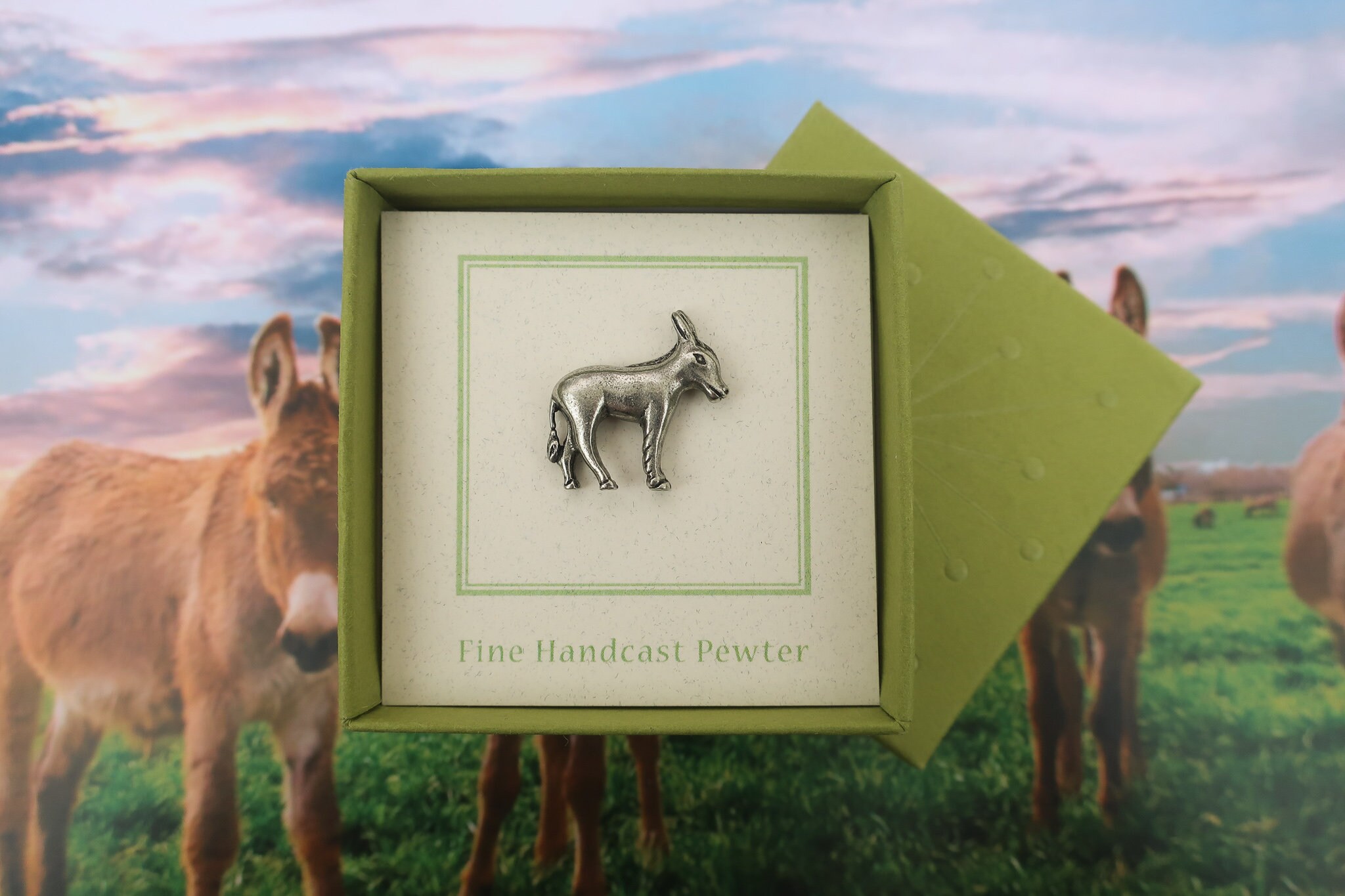 Donkey Lapel Pin-cc453- Farm Animals, Donkey, Working Animals, Democrat ...