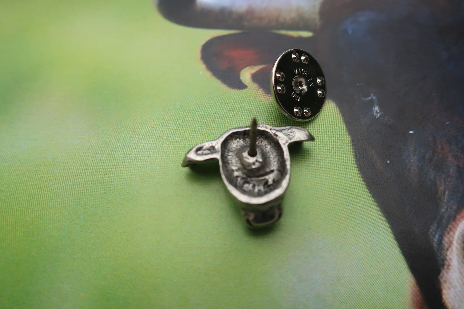 Bull Head Lapel Pin CC541 Fighting Strong Animals Spanish - Etsy