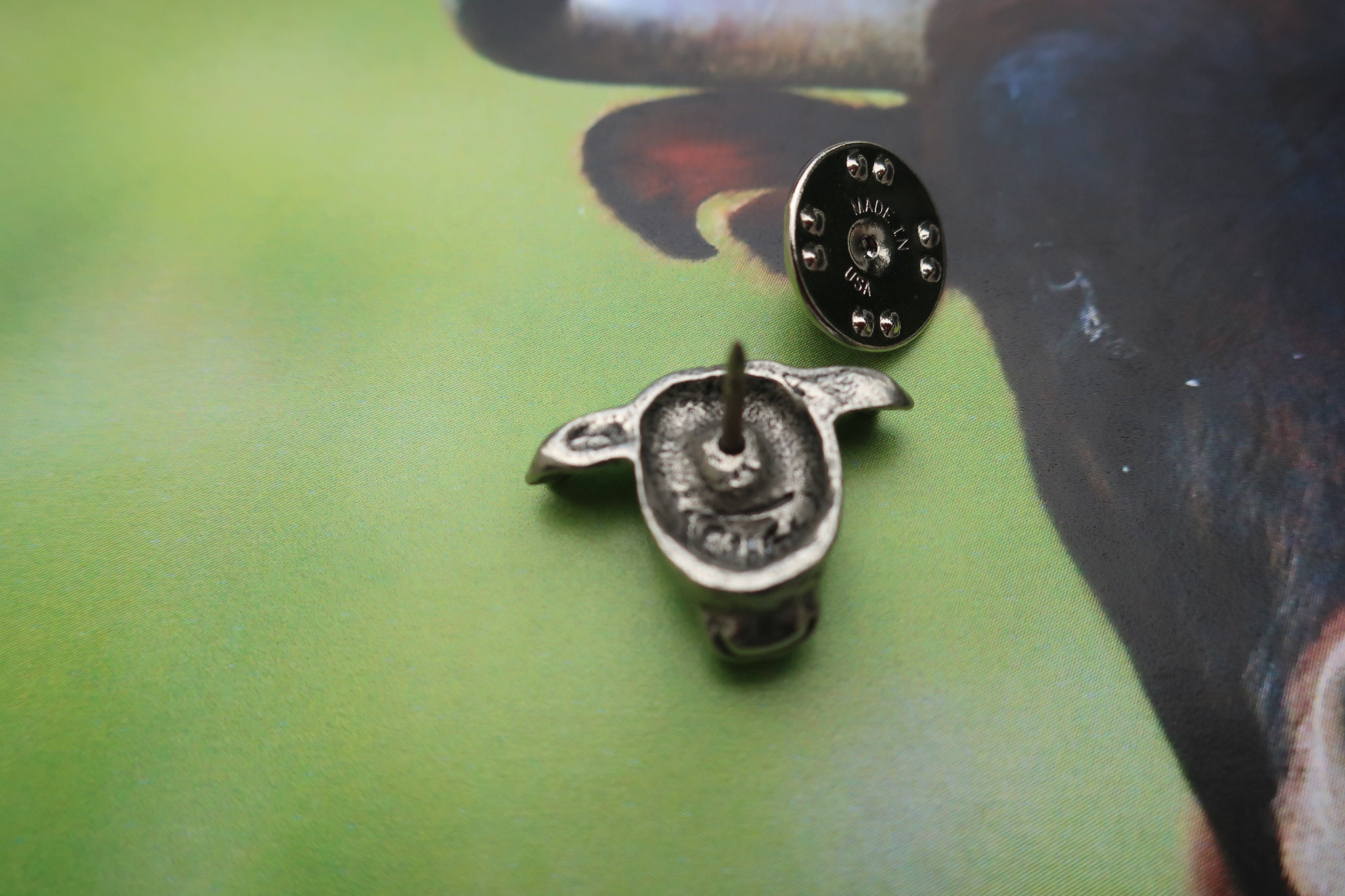 Bull Head Lapel Pin CC541 Fighting Strong Animals Spanish - Etsy