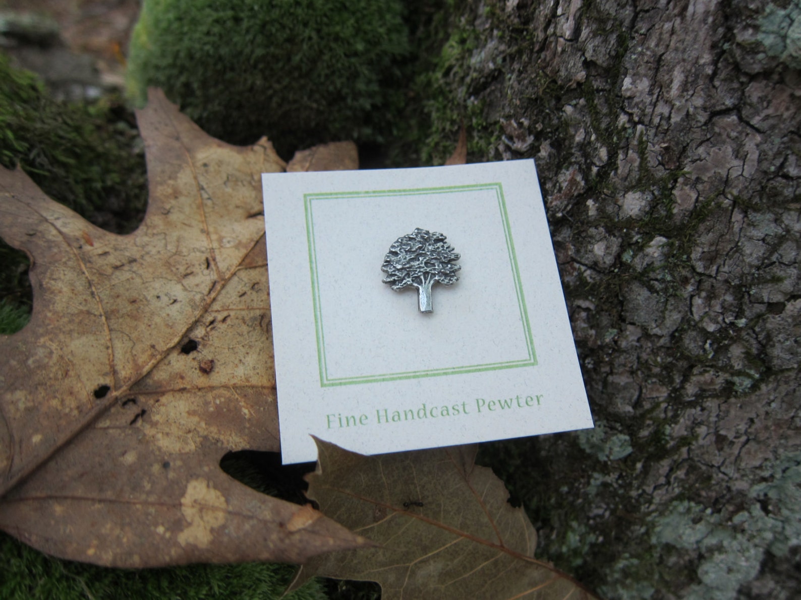 Oak Tree Lapel Pin CC363 Oak Tree Oak Tree Forestry | Etsy