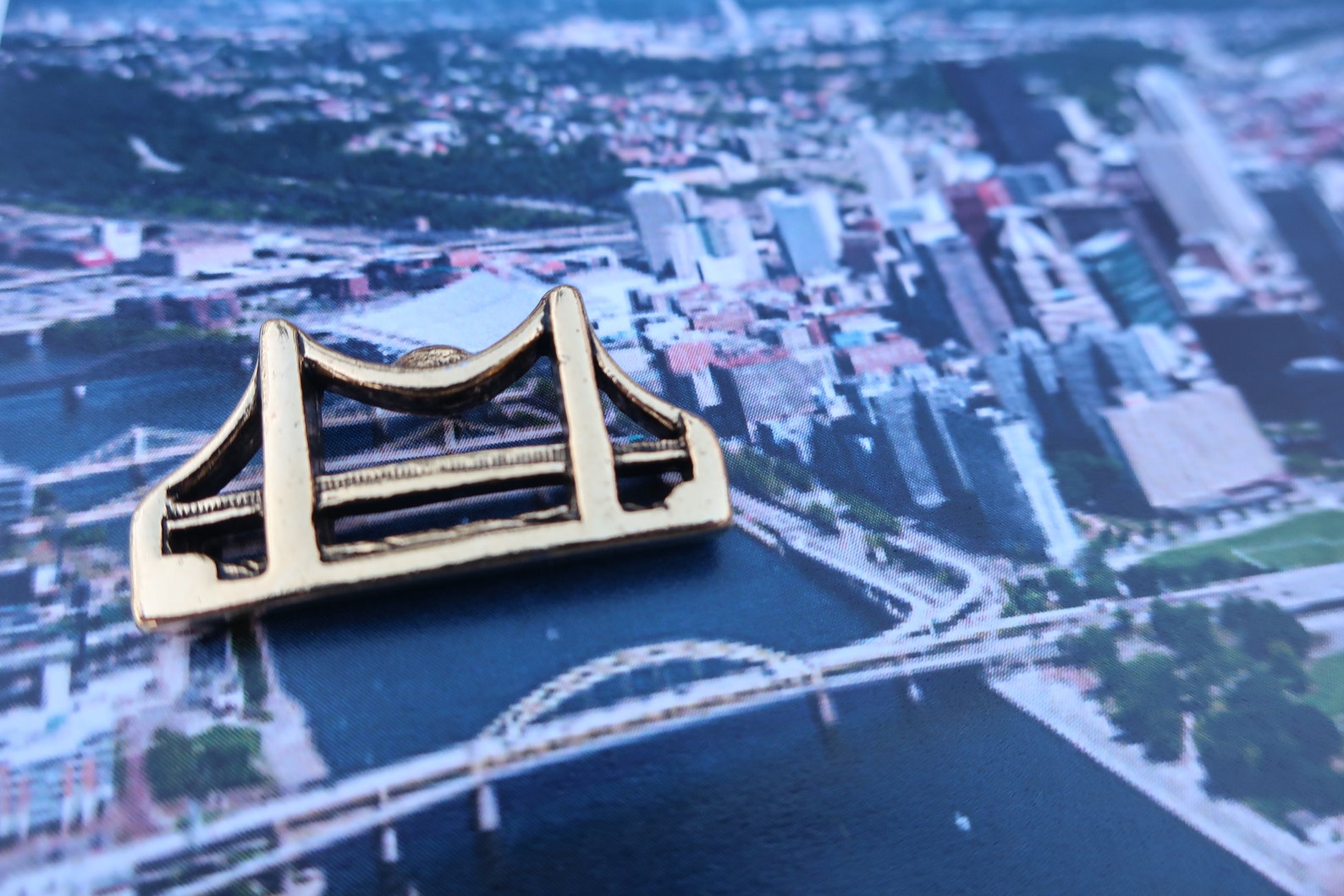 Gold Bridge Lapel Pin CC576G Bridge Engineering and - Etsy