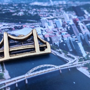 Gold Bridge Lapel Pin- CC576G- Bridge, Engineering, and Transportation ...