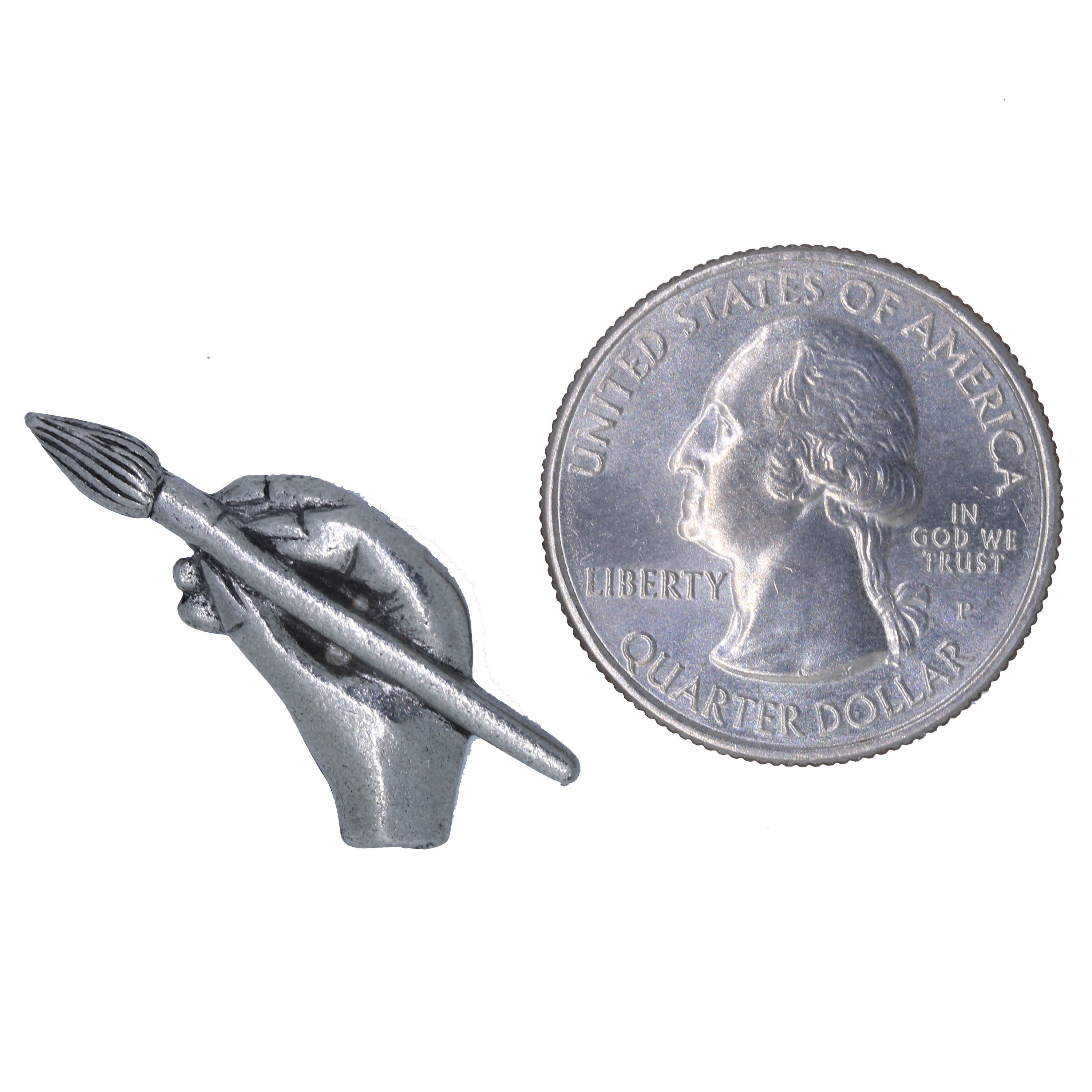 Fine Pewter Artist Hand Lapel Pin - Art Teacher Gift - Etsy
