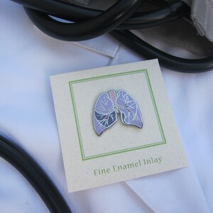 Lungs Enamel Lapel Pin- EP108- Lungs, Asthma, Respiratory, and Anatomy ...