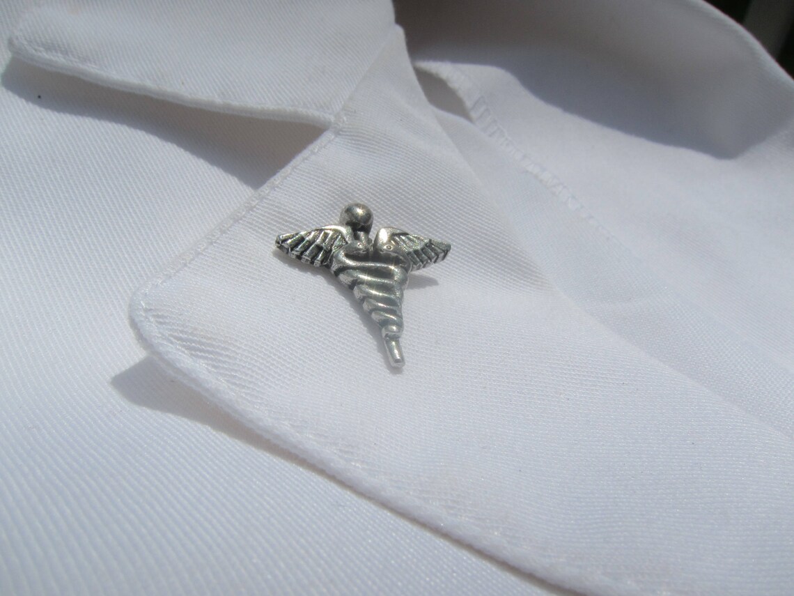 Caduceus Lapel Pin CC599 Medicine Pharmacy Healing and - Etsy