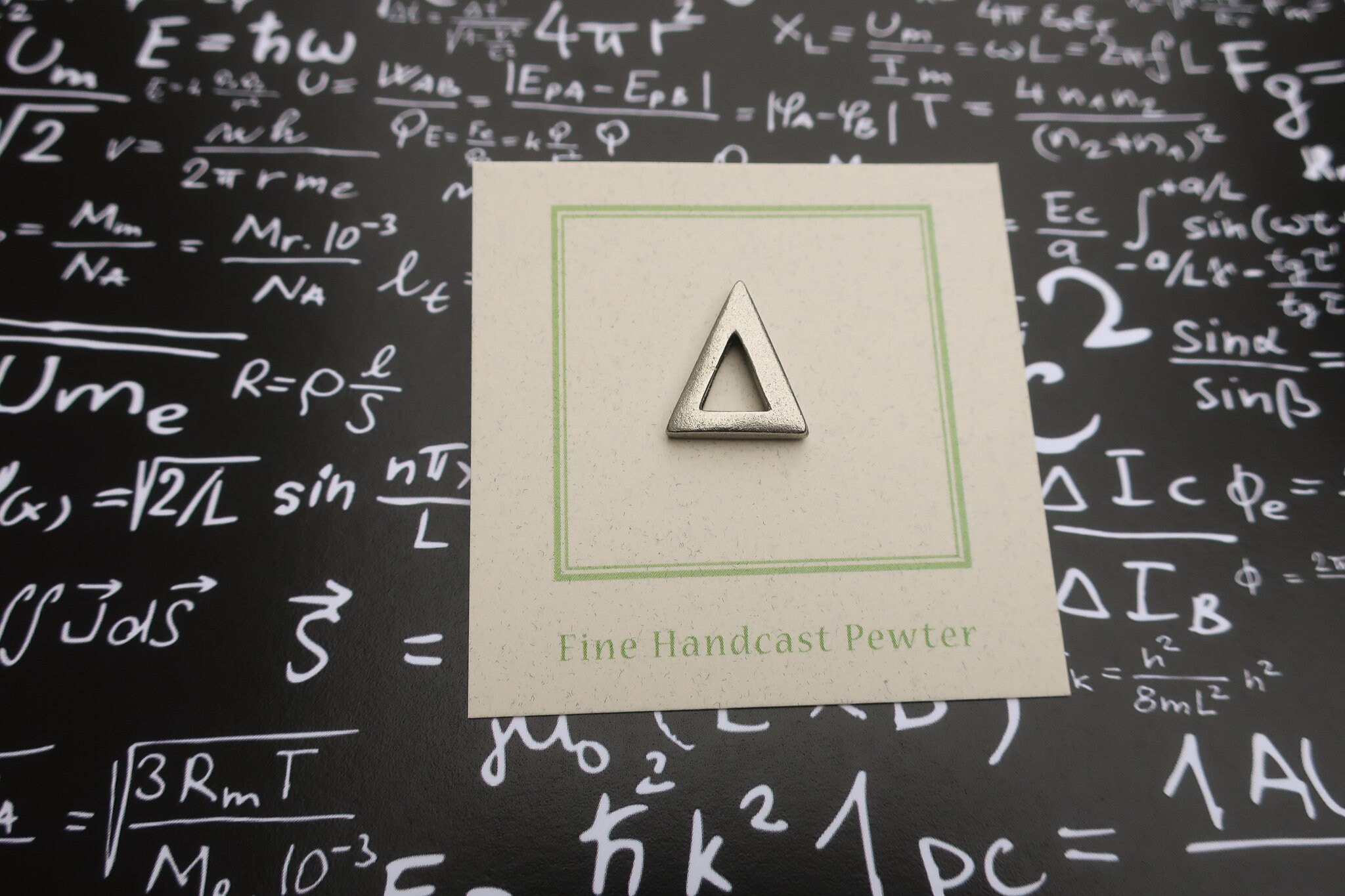 Delta Pewter Lapel Pin CC595 Mathematics Math Teacher - Etsy