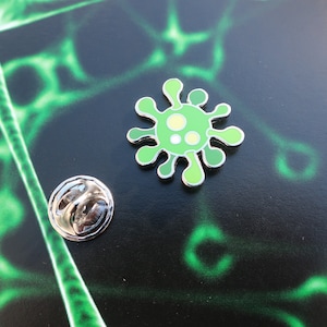 Virus Enamel Lapel Pin- EP120- Virus, Infectious Agent, Microbiology ...