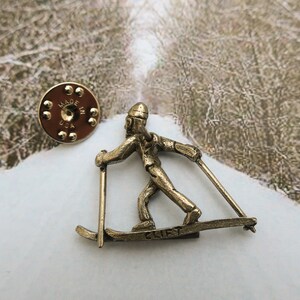 Cross Country Skier Lapel Pin- CC421- Cross Country, Skiing, Ski ...