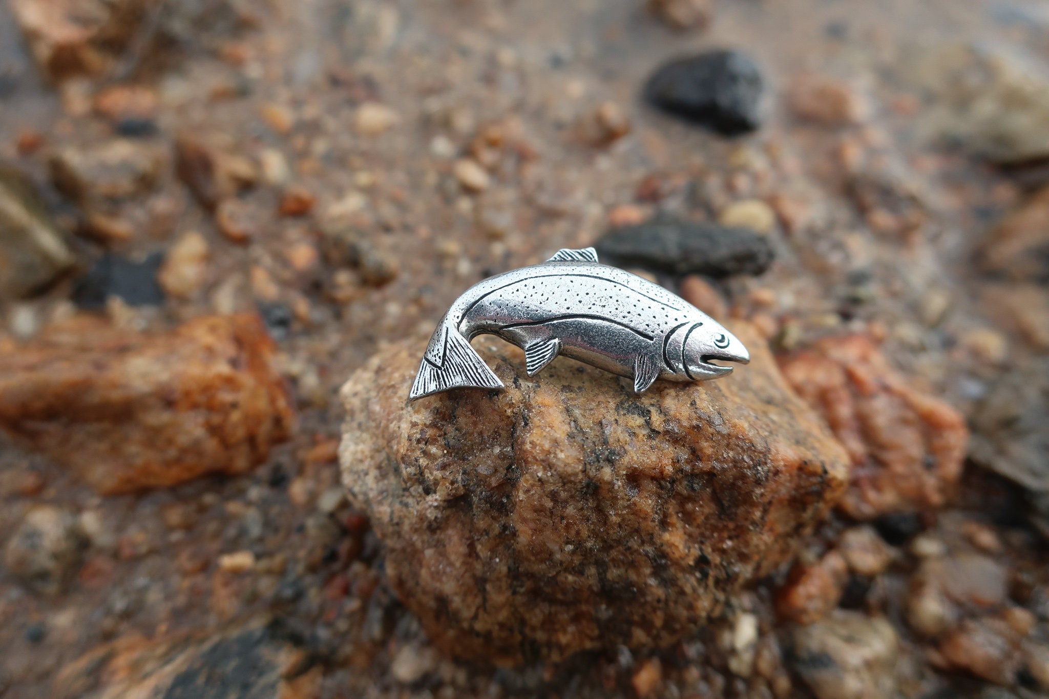 Rainbow Trout Lapel Pin CC105 Fish Fishing Fishermen and | Etsy