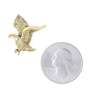 Gold Bald Eagle Lapel Pin- CC118G- Bald Eagle, Eagle, North America ...