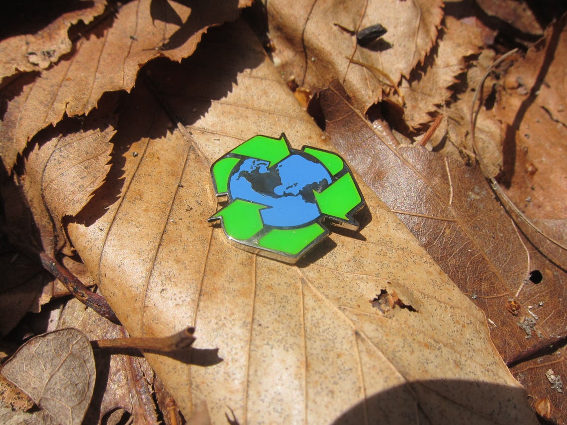 Recycle Earth Enamel Pin EP102 Reduce Reuse Recycle Earth - Etsy