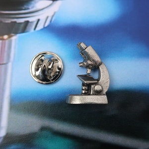 Stereo Microscope Lapel Pin - CC384- Science and Science Teacher Pins ...