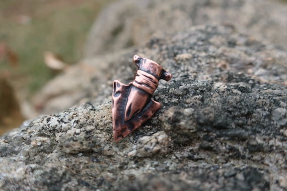 Arrowhead Copper Dipped Pewter Lapel Pin CC410C Arrows | Etsy