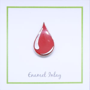 Blood Drop Enamel Lapel Pin- EP123- Hematologists, Blood Donors, and ...
