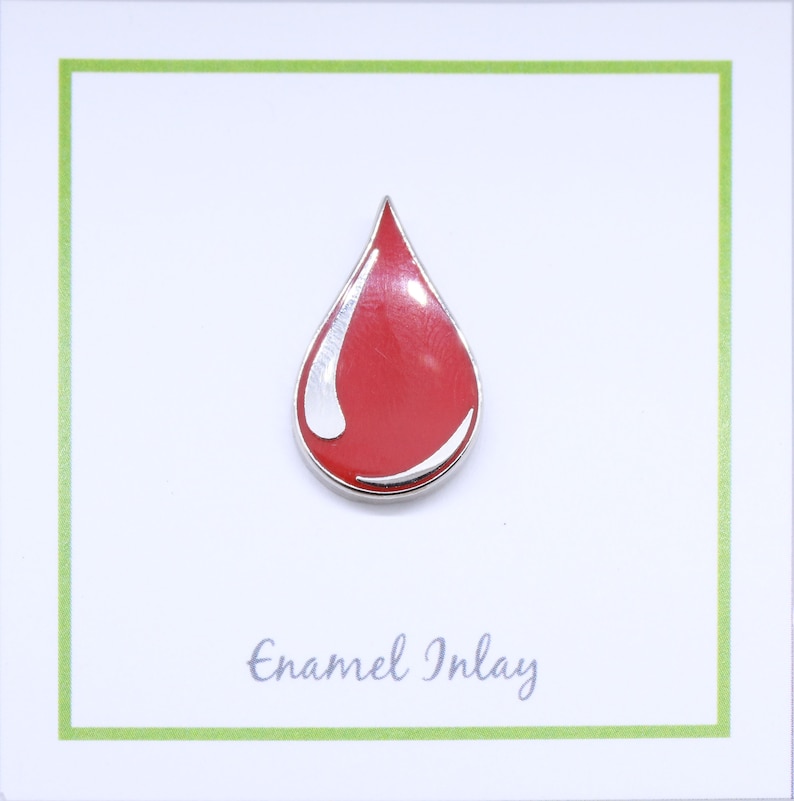 Blood Drop Enamel Lapel Pin EP123 Hematologists Blood - Etsy