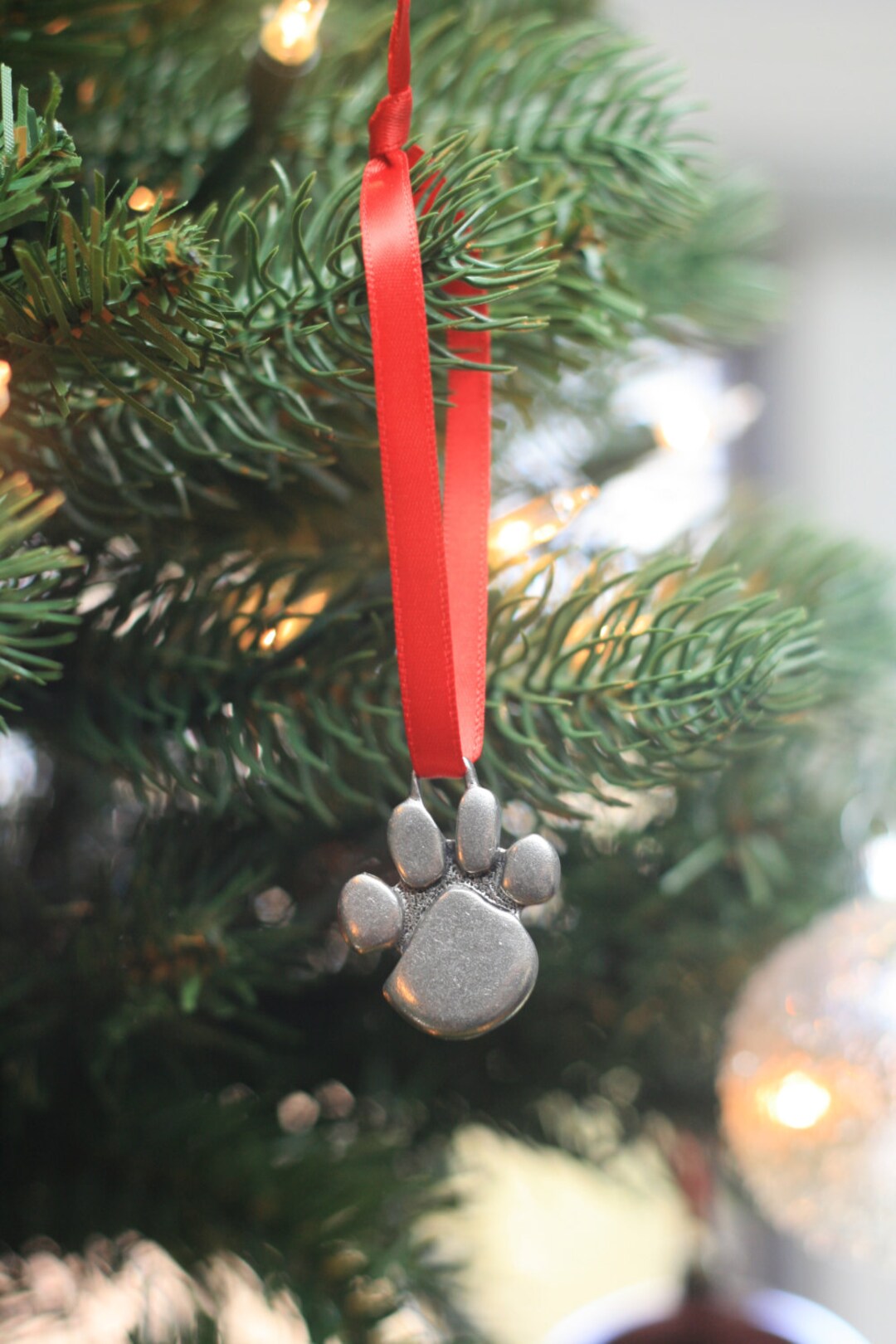 Paw Print Ornament - Etsy